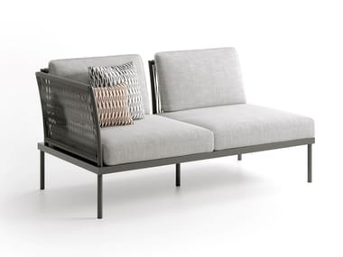 Flash Left 2P - 2 Seater Fabric Garden Sofa by Atmosphera – TRDST