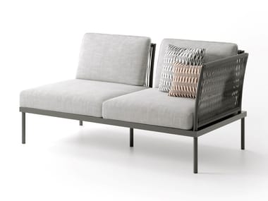 Flash Right 2P - 2 Seater Fabric Garden Sofa by Atmosphera – TRDST