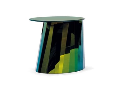 Pli Low - Low Crystal And Steel Side Table by Classicon – TRDST
