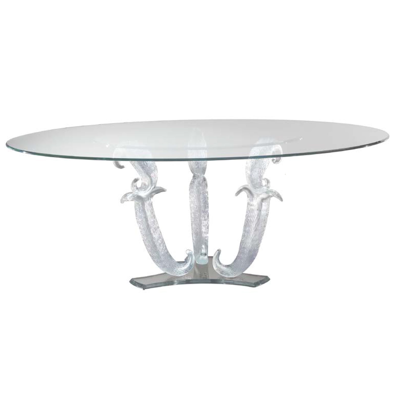 Casanova 72 Round Glass Dining Table With Lazy Susan by Reflex – TRDST