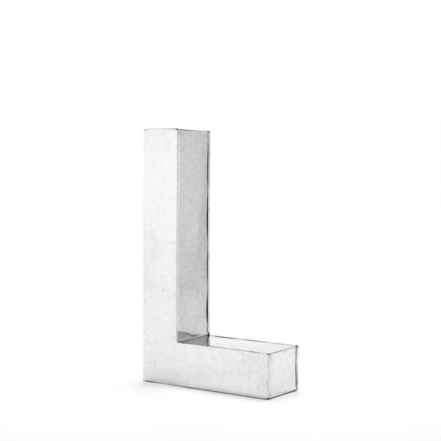 Aluminum Decorative Object Metalvetica Letter "L" by Seletti – TRDST