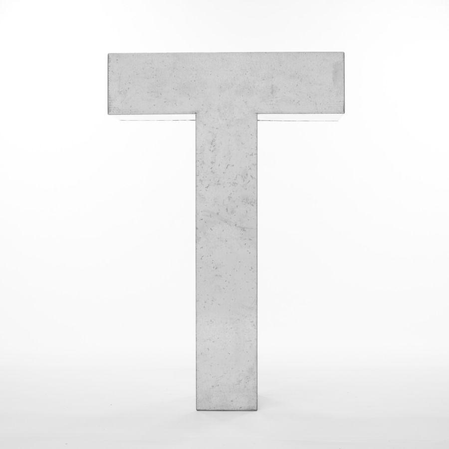 Iron Decorative Object Metalvetica 100 Typeface "T" by Seletti – TRDST