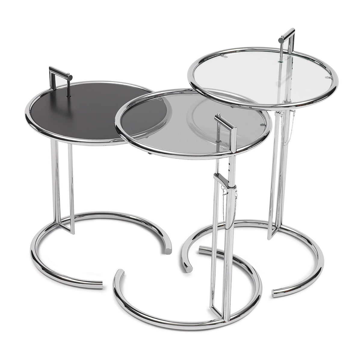 Adjustable Table E 1027 - Height-Adjustable Steel Side Table by Classicon – TRDST