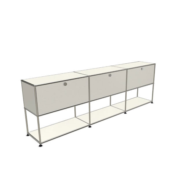 3x2 Modular Metal Sideboard with 3 top doors & 1-1-1 pannel [W(750+750 ...