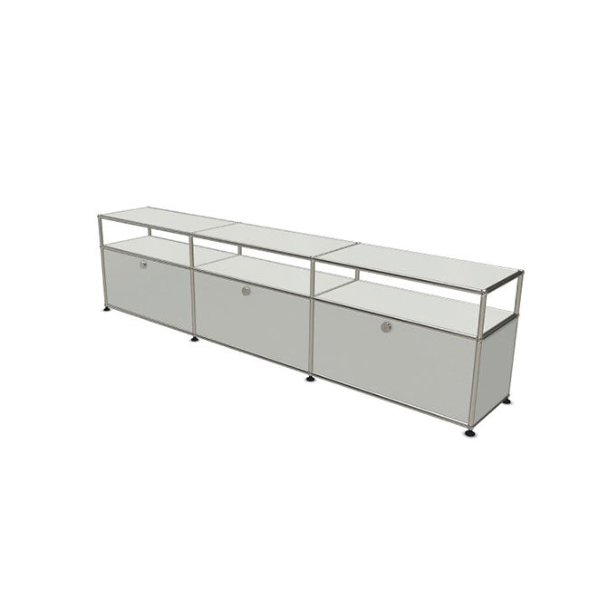 3x2 Modular Metal Sideboard with 3 bottom doors & 1-1-1 pannel [W(750 ...