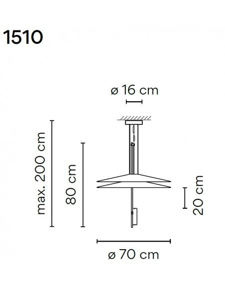 Flamingo 1510 - Led Dimmable Pendant Lamp by Vibia – TRDST