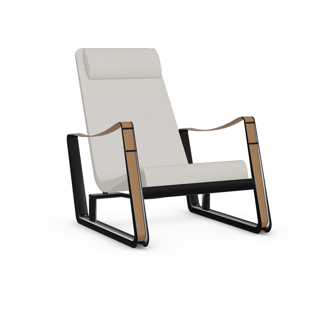 Cite Lounge Chair (Deep Black Powder-Coated (Smooth)) by Vitra – TRDST