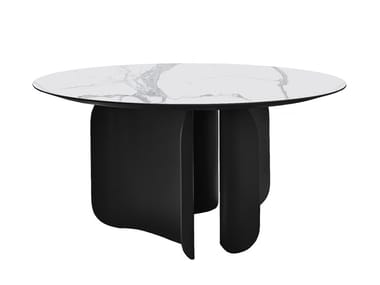 Barry - Round Porcelain Stoneware Table by Miniforms – TRDST