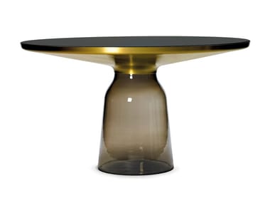 Bell High Table - Round Brass And Glass Table by Classicon – TRDST