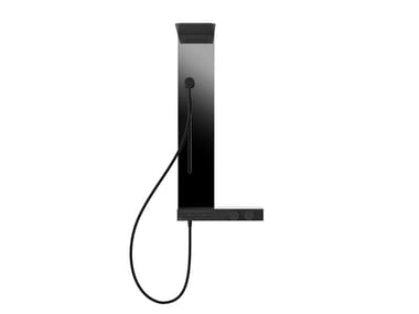 Hi-Fi Column - Wall-Mounted Thermostatic Shower Panel With Overhead ...