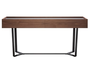 Pero - Wood And Glass Console Table With Drawers by More – TRDST