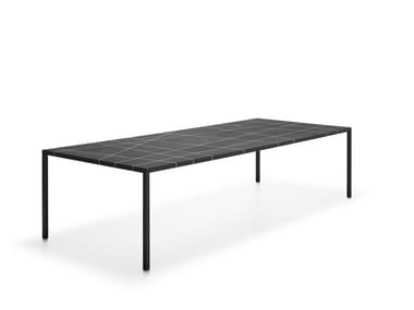 Tense Material Intarsia - Rectangular Marble Table by Mdf Italia – TRDST