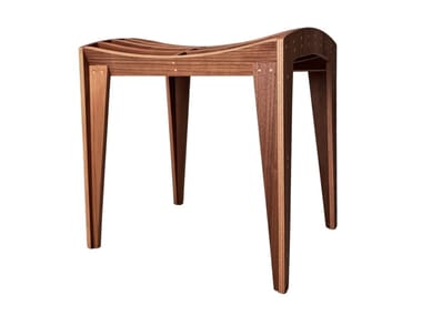 Zero - Low Walnut Stool by Morelato – TRDST