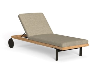 Allure - Recliner Fabric Sun Lounger With Castors by Talenti – TRDST