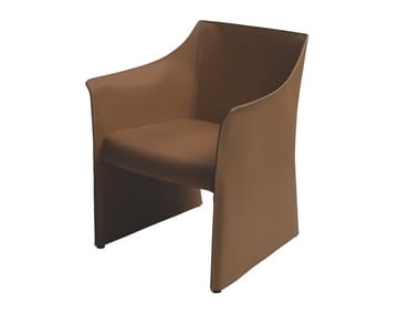 Cap Chair 2 - Tanned Leather Easy Chair by Cappellini – TRDST