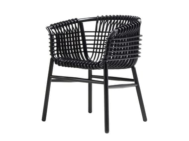 Lukis - Rattan And Rubberwood Chair by Cappellini – TRDST
