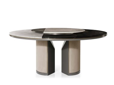 Palace - Round Marble Table With Lazy Susan by Visionnaire – TRDST