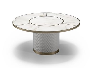 Signore Degli Anelli - Round Glass Dining Table by Reflex – TRDST