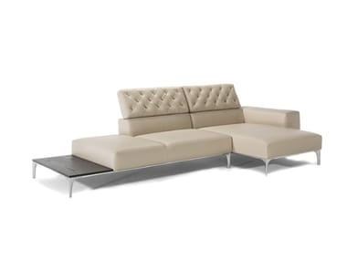 Skyline - Upholstered Recliner Sofa With Chaise Longue by Natuzzi ...