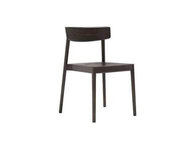 Smart Si0610 - Stackable Open Back Beech Chair by Andreu World – TRDST