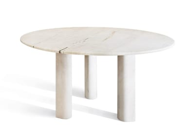 Love Me, Love Me Not - Round Marble Dining Table by Salvatori – TRDST