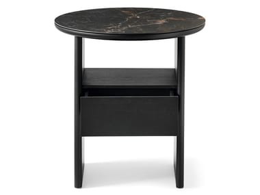 Tau - Ceramic Coffee Table / Bedside Table With Wooden Structure by ...