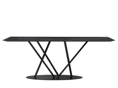 Tube - Rectangular Glass Ceramic Dining Table by Tonon – TRDST