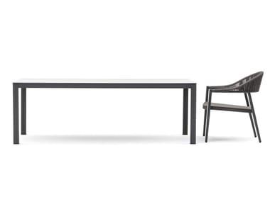 Victor Low - Rectangular Powder Coated Aluminium Garden Table by ...