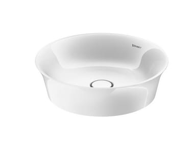 White Tulip - Countertop Round Single Ceramic Washbasin by Duravit – TRDST
