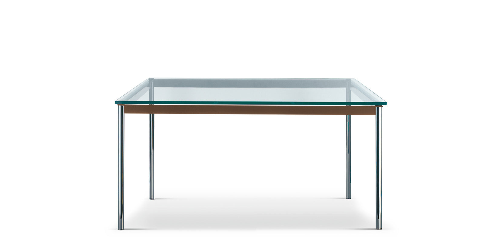 LC10 Table en tube - rectangular table with glass top by Cassina – TRDST
